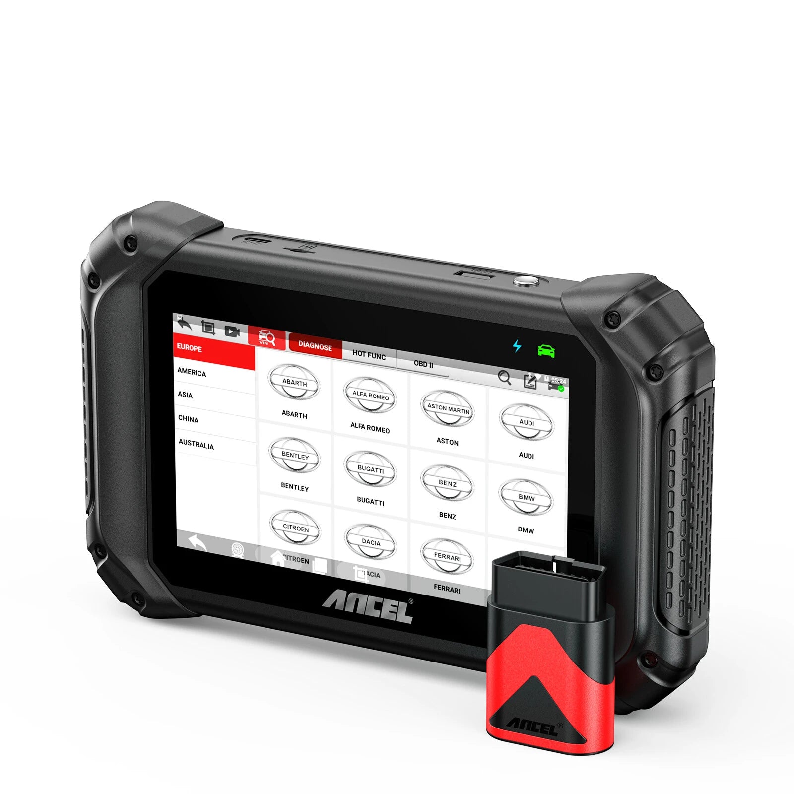 ANCEL V5 BT Full-system Car Diagnostic Scanner with Bi-directional Con