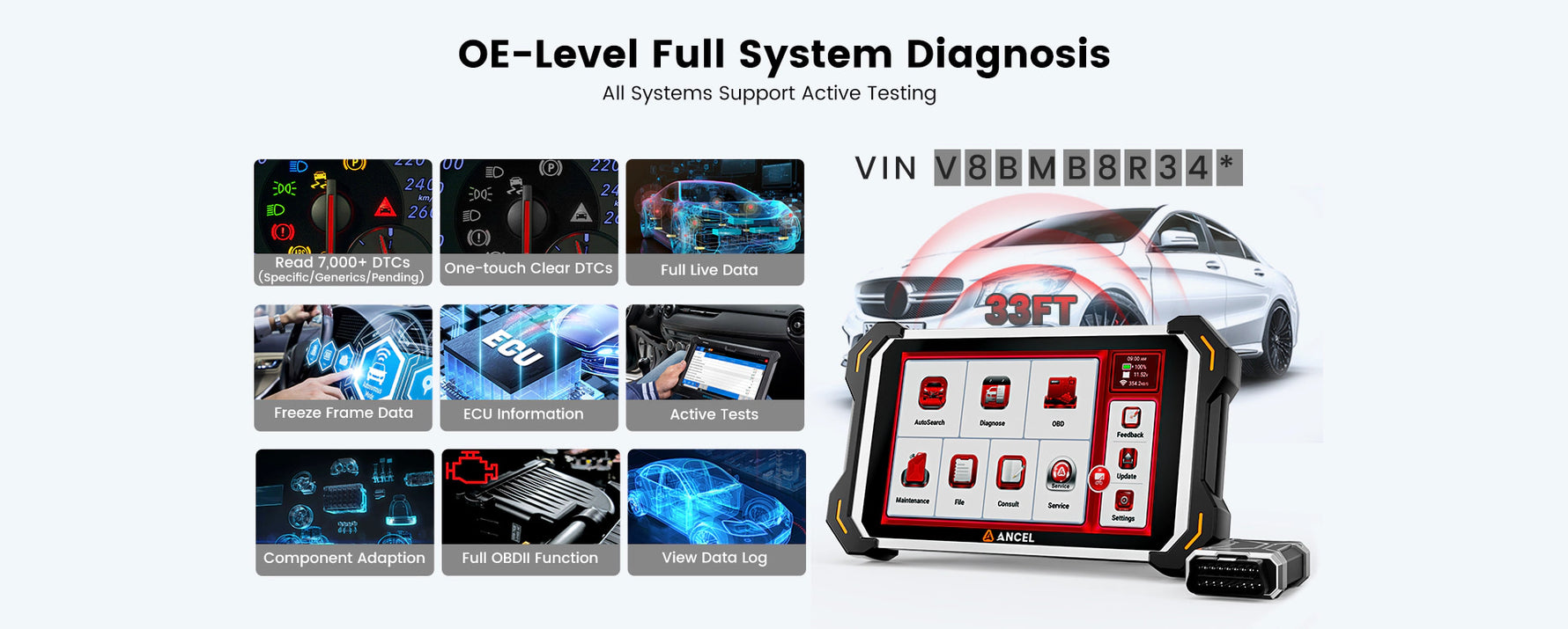ANCEL DS600 BT Full System Diagnosis 34 Maintenance/Reset Functions 30