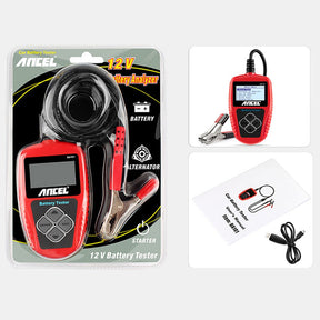 ANCEL BA101 12V 100-2000 CCA Car Battery Tester Charger Tools